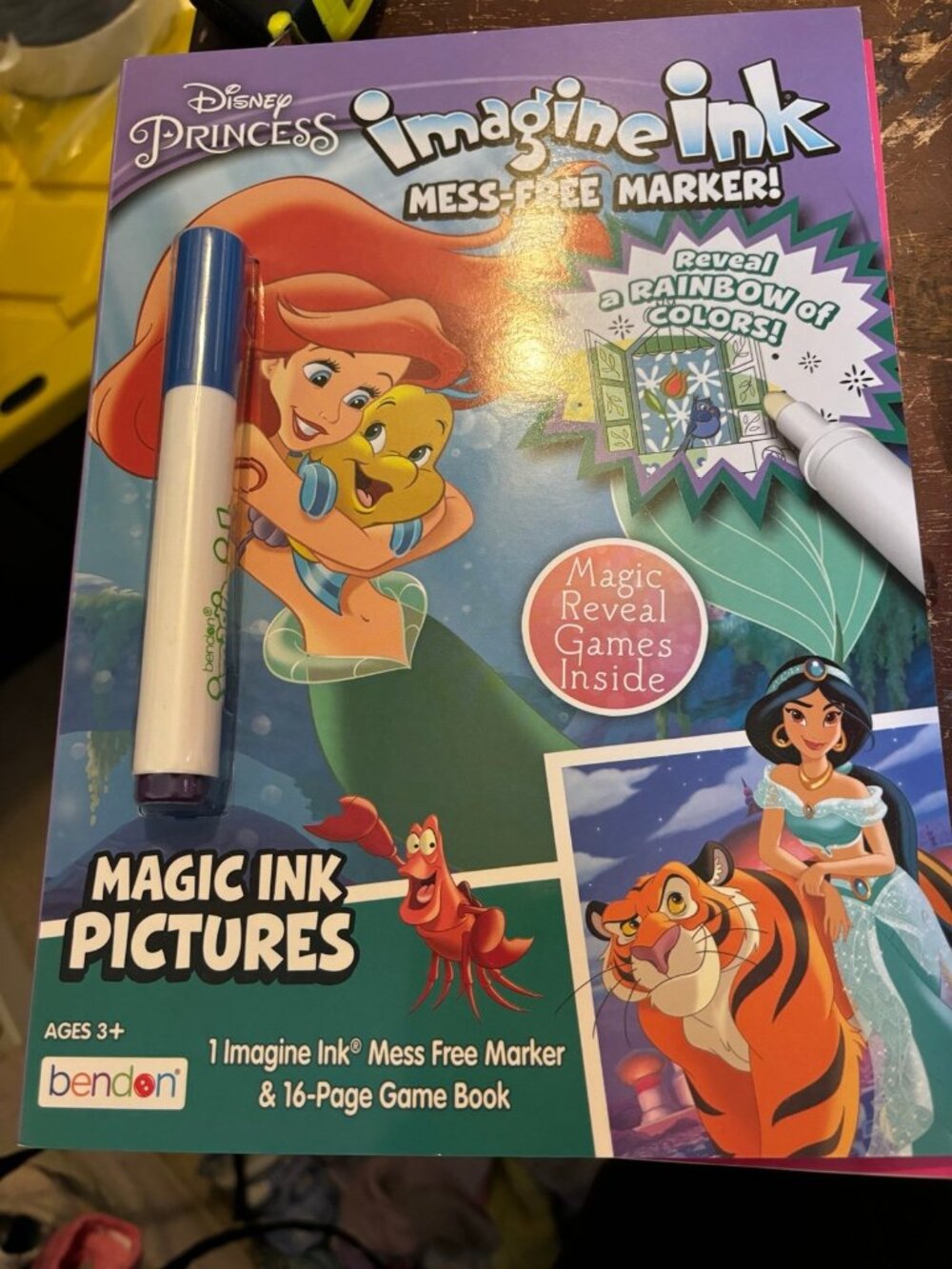 Disney | Other | Disney Princess Imagine Ink Magic Ink Coloring Book ...